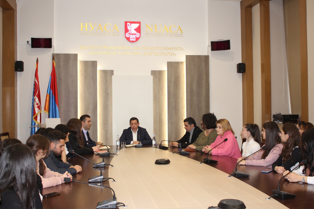 MEETING OF THE FIRST-YEAR STUDENTS OF THE FACULTY OF DESIGN WITH NUACA ...